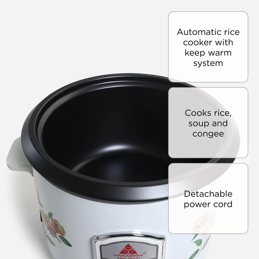 Hanabishi Stainless Steel Rice Cooker - 10 cups – SM Home