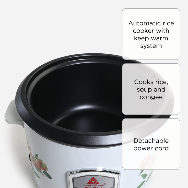 Hanabishi Rice Cooker with Steamer - 30 cups – SM Home