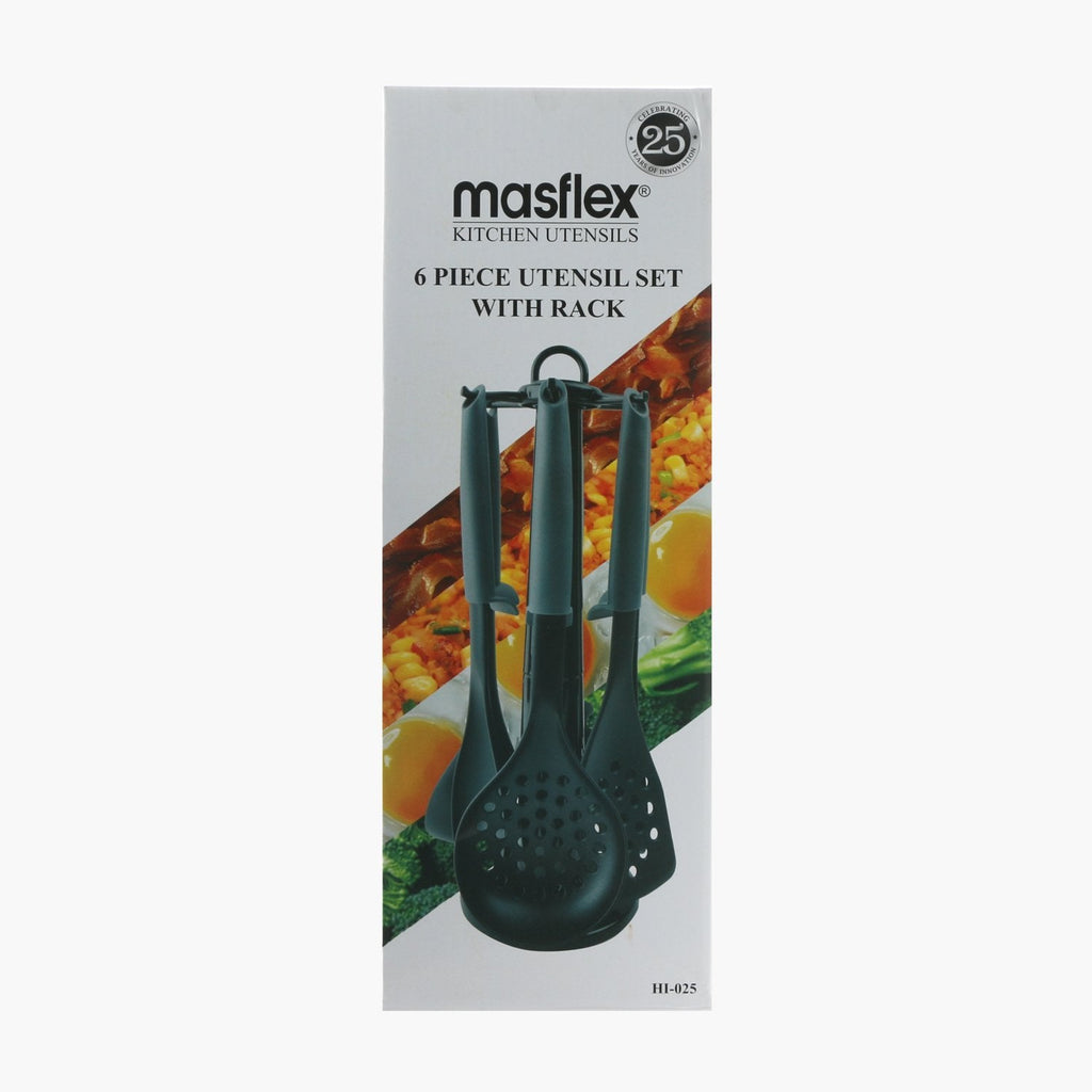 Masflex 6pc. Kitchen Utensil Set with Rack – SM Home