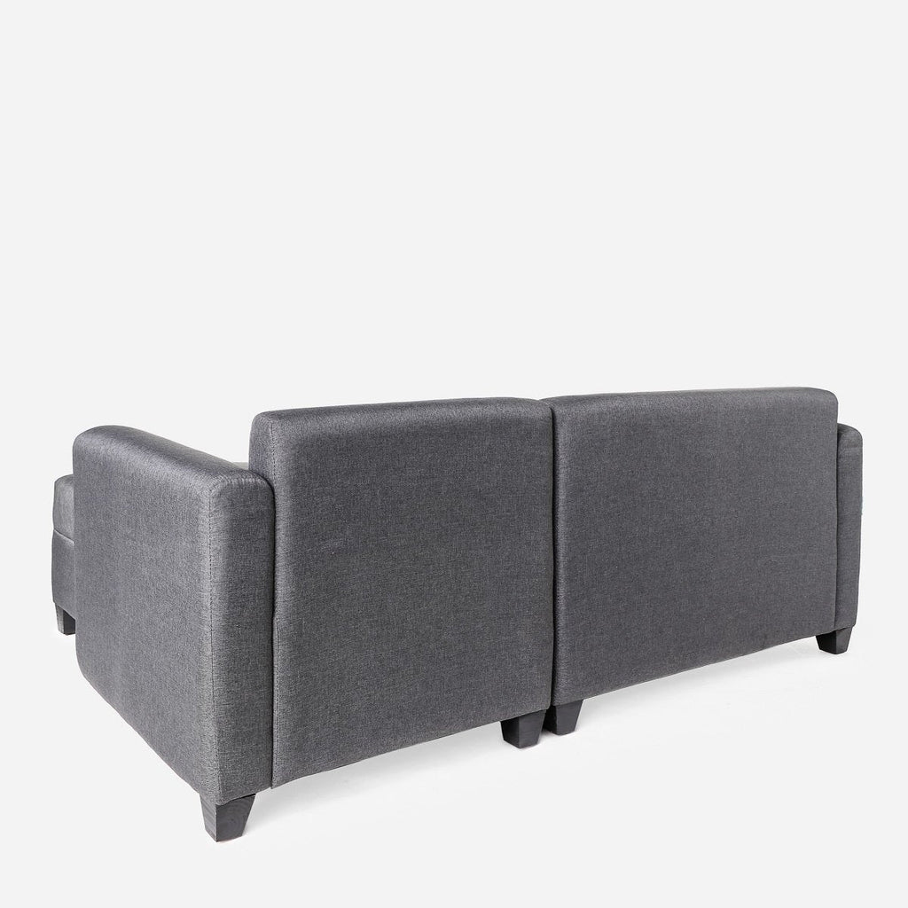 Hosh Easy Fit L-Shaped Sofa Set – Gray – SM Home