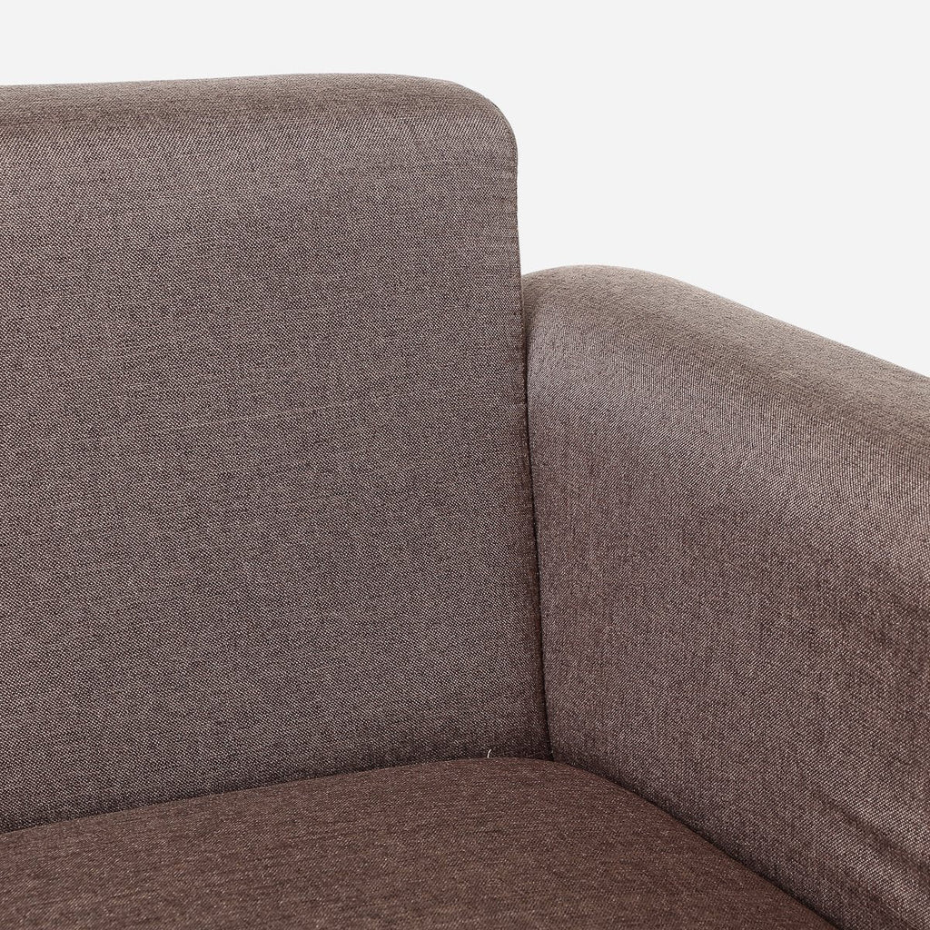 Hosh Easy Fit L-Shaped Sofa Set – Brown – SM Home