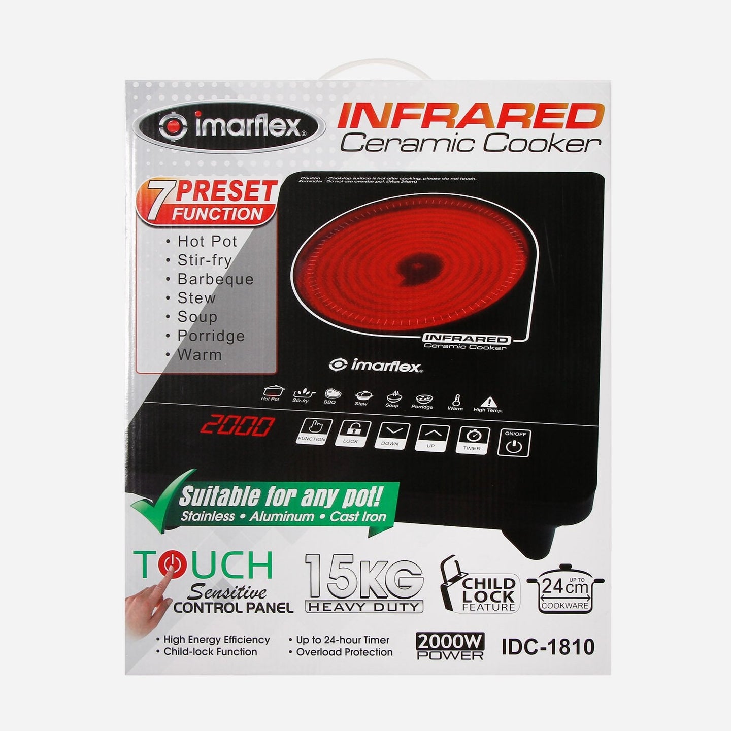Imarflex Infrared Digital Ceramic Cooker IDC-1810 – SM Home