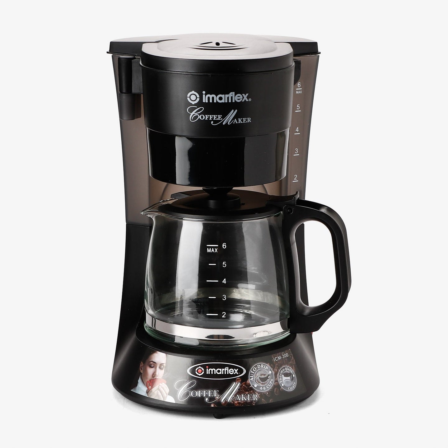 Imarflex Glass Coffee Maker (Black) - ICM700S – SM Home