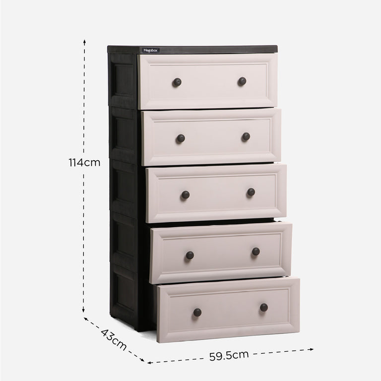 Megabox 5 Layer Drawer MG190-5L - Beige – SM Home