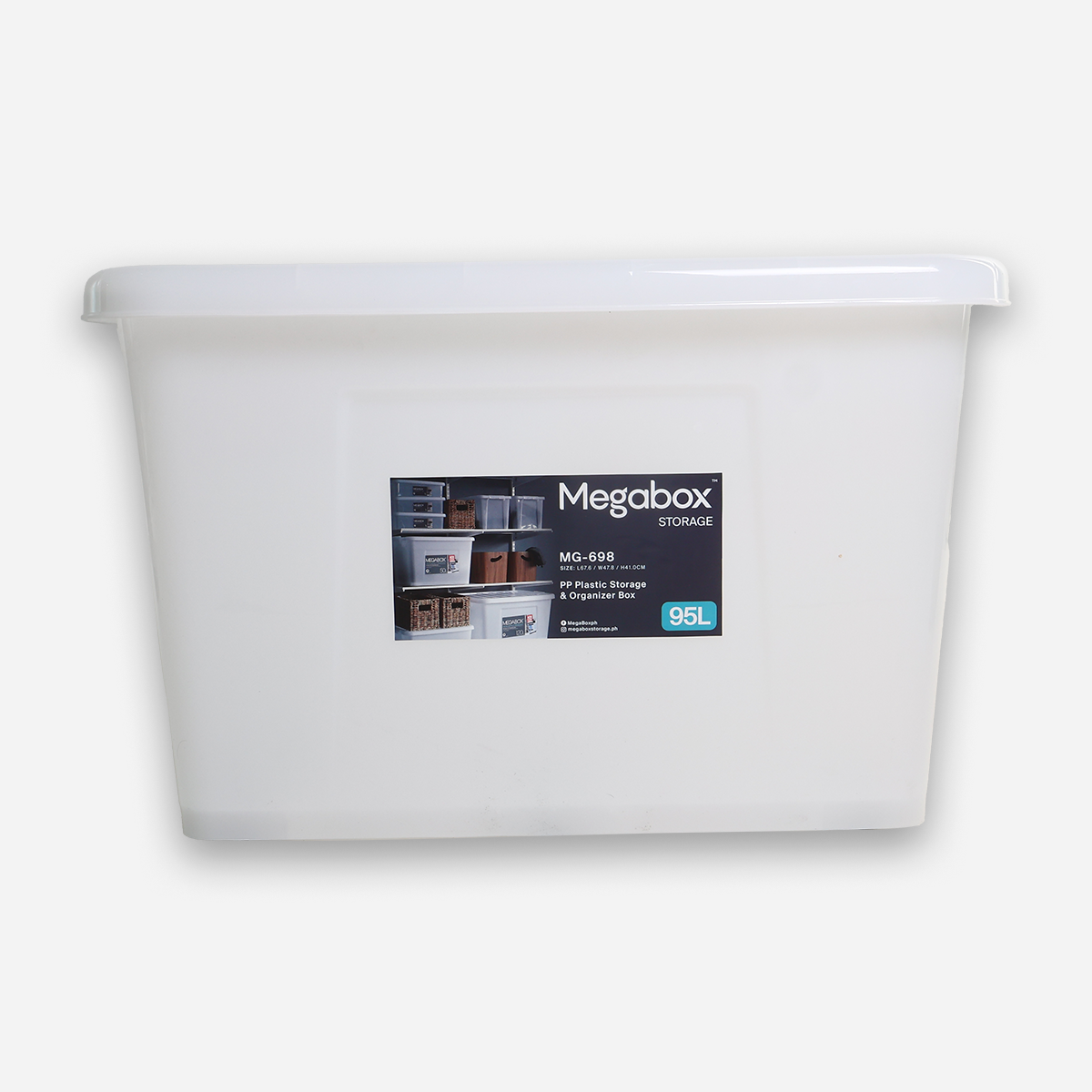 Megabox Storage Box (Clear) - 95L – SM Home