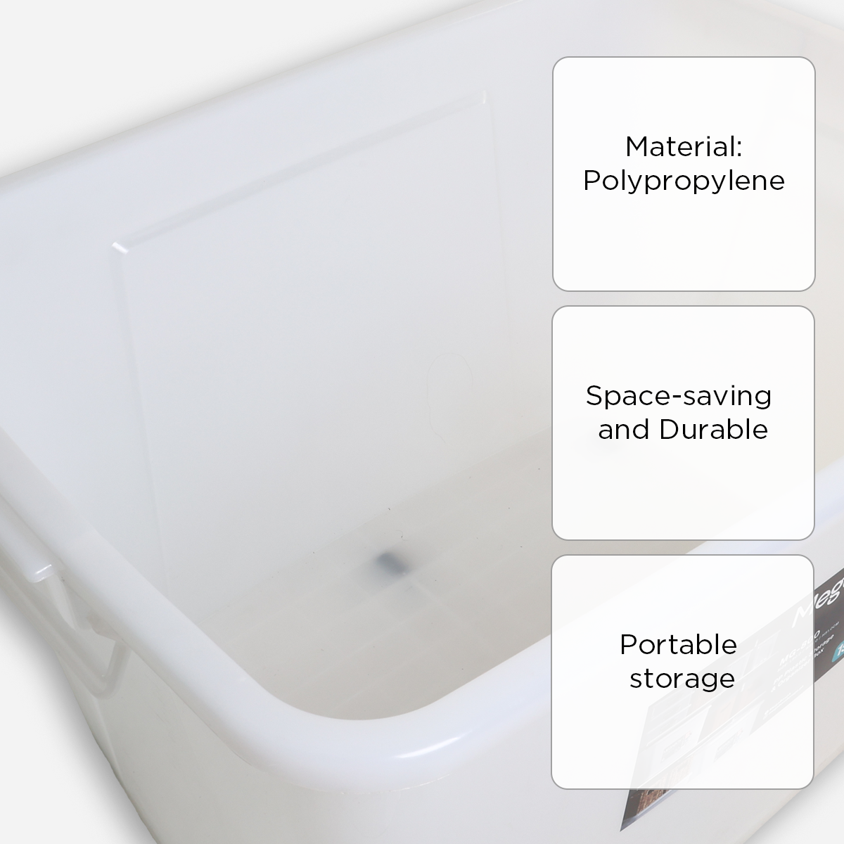 Megabox Hi-Impact Resistant Storage Box (Clear) - 155L – SM Home