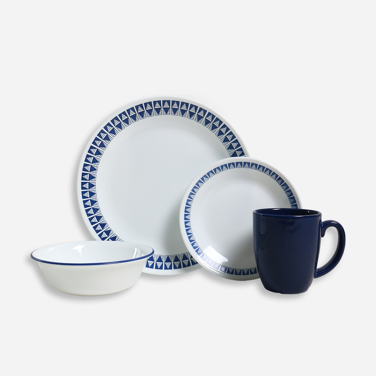 Corelle 16-Piece Classic Dinner Set - Wheeler Diamond – SM Home