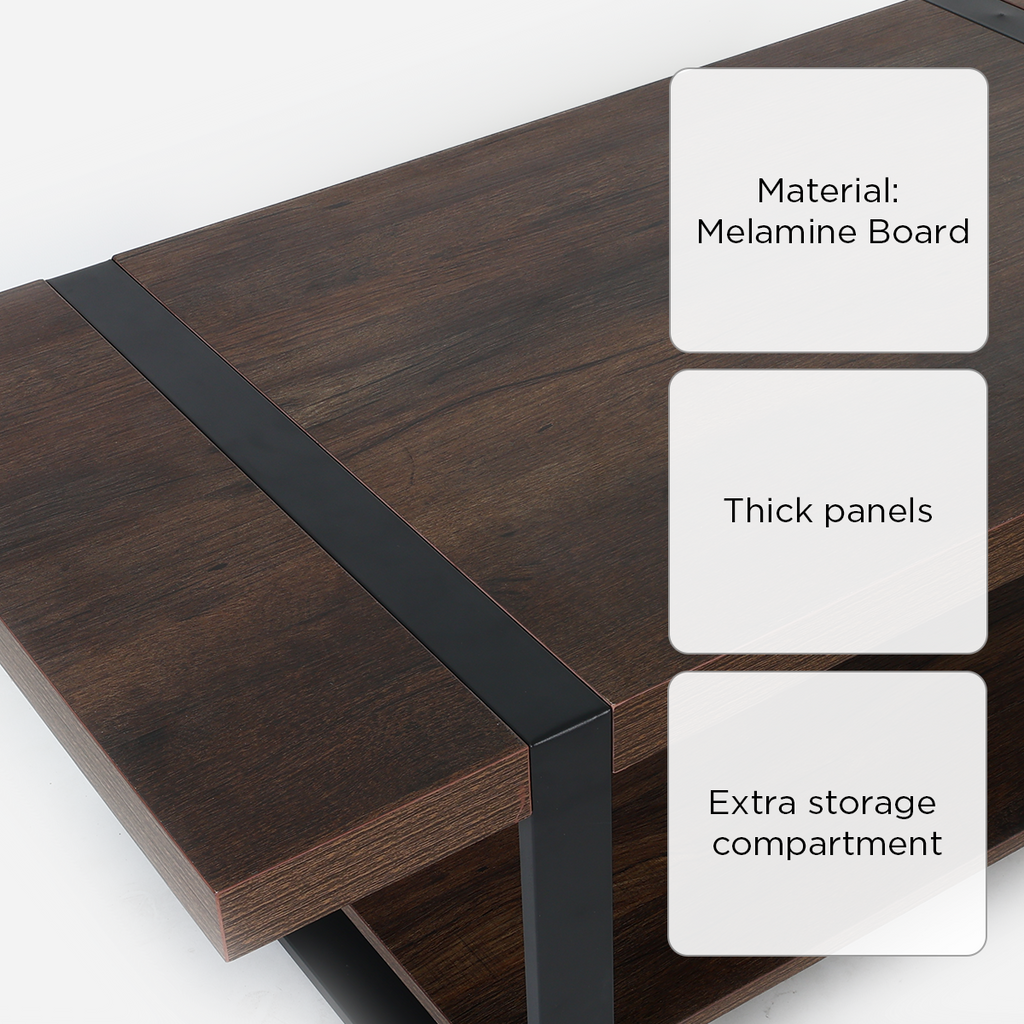 Yori Iku Center Table - Dark Oak – SM Home